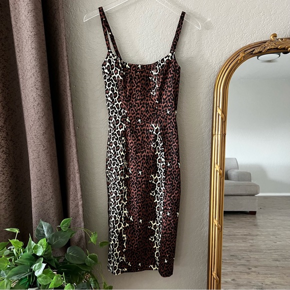 Pinup Couture | Dresses | Nwt Pinup Couture Jayne Wiggle Leopard Dress | Poshmark